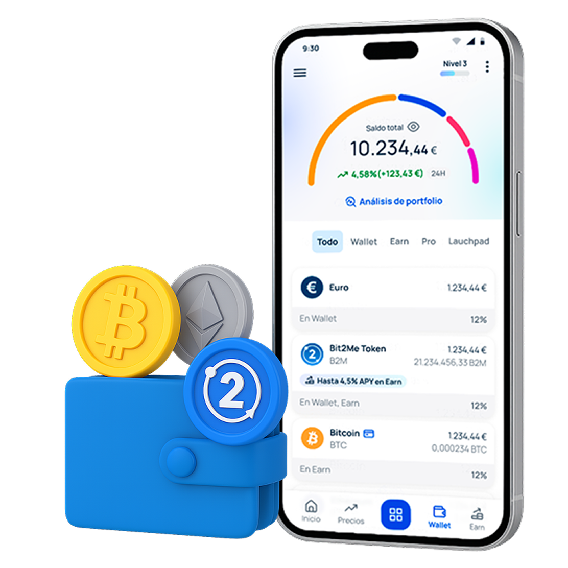 Wallet für Kryptowährungen | Bit2Me